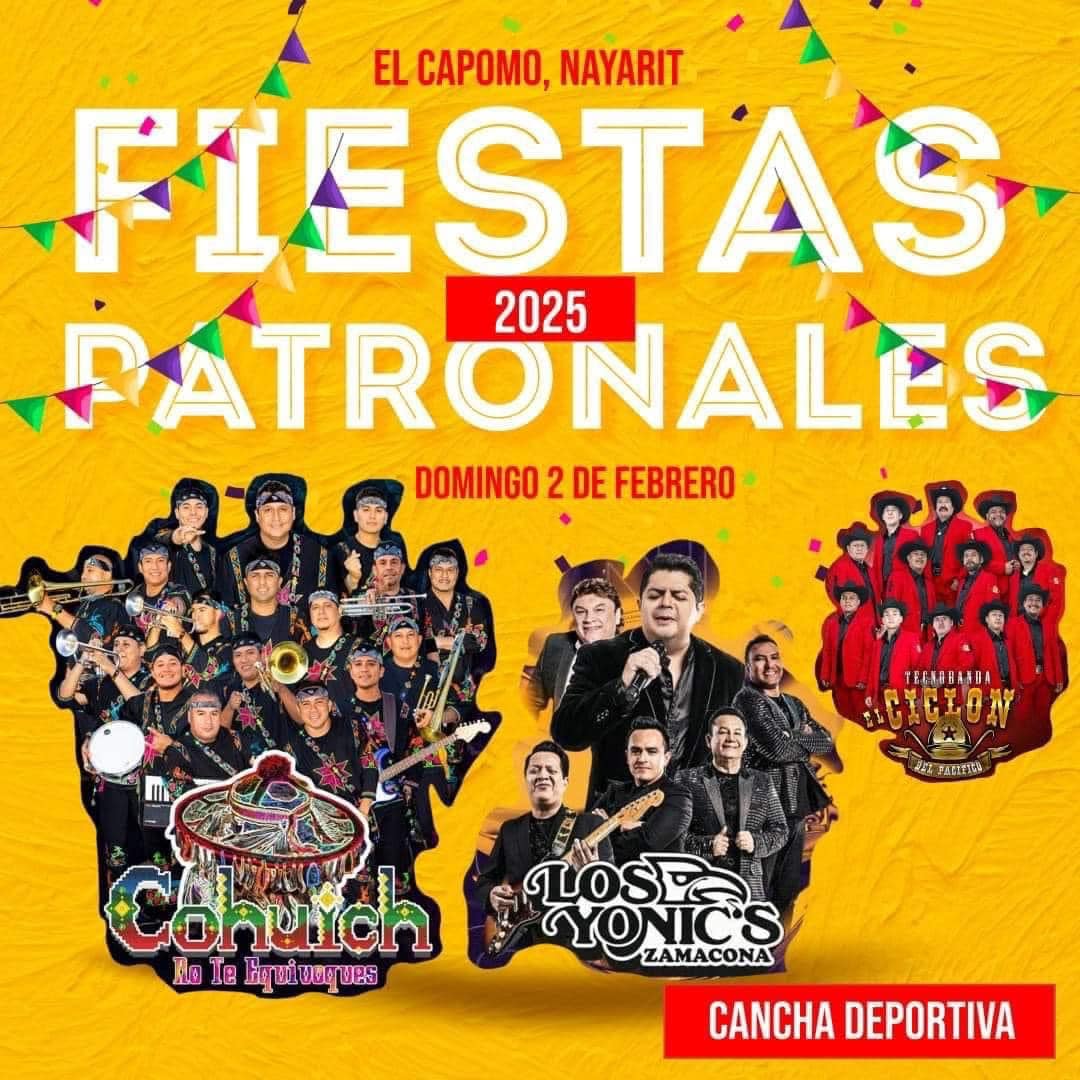 Fiestas Patronales El Capomo 2025 - Ferias de México