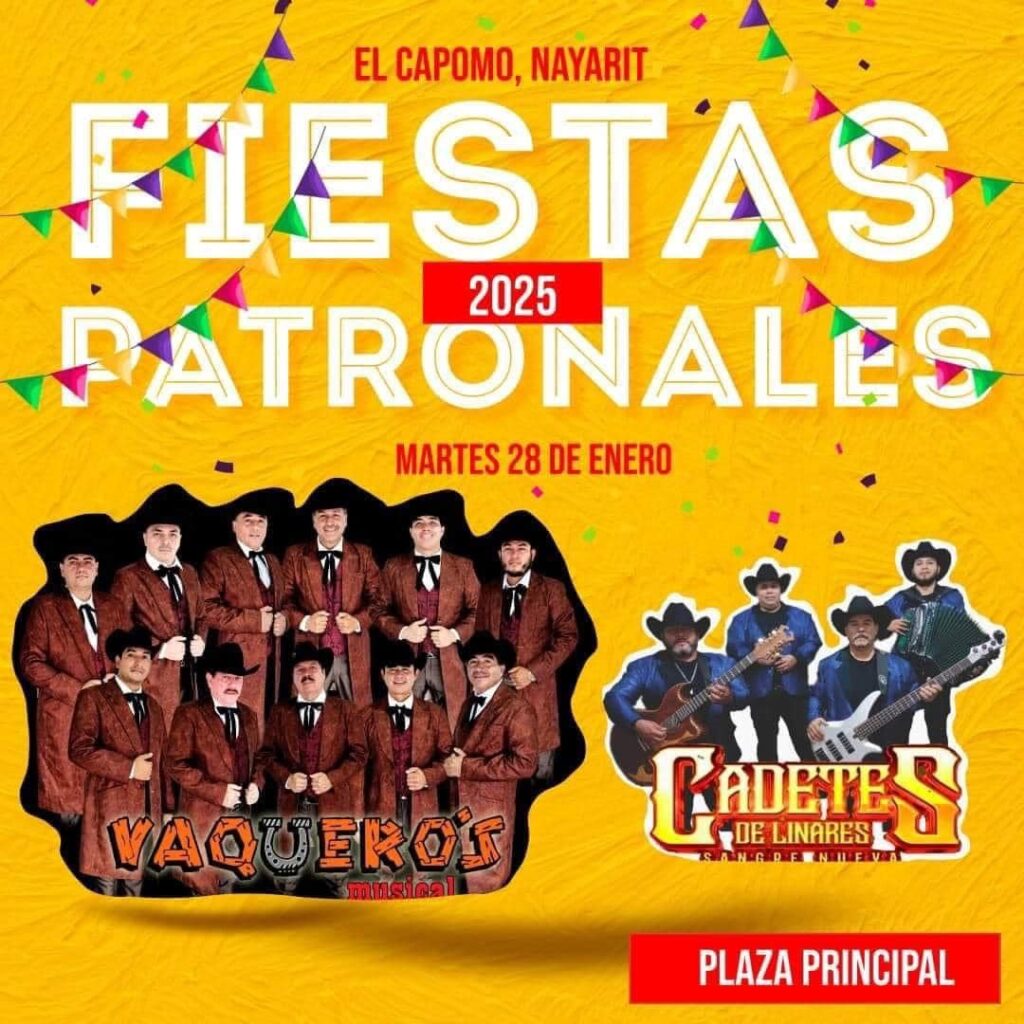 Fiestas Patronales El Capomo 2025 - Ferias de México